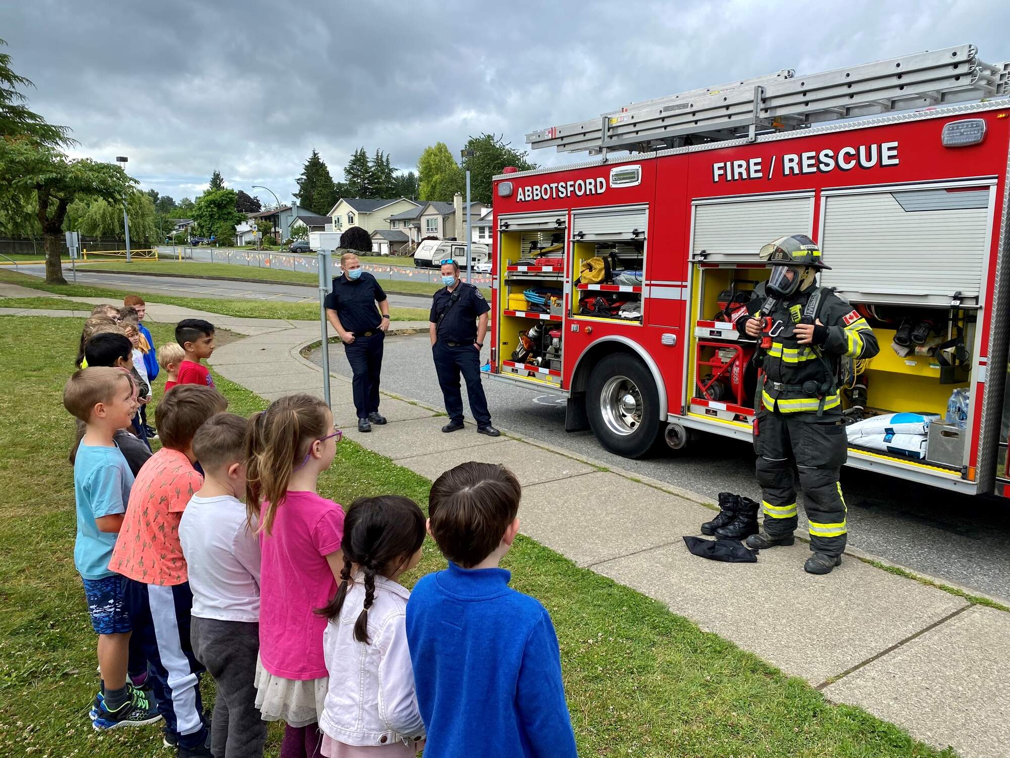 Firefighter Visit in Kindergarten | Sandy Hill Elementary